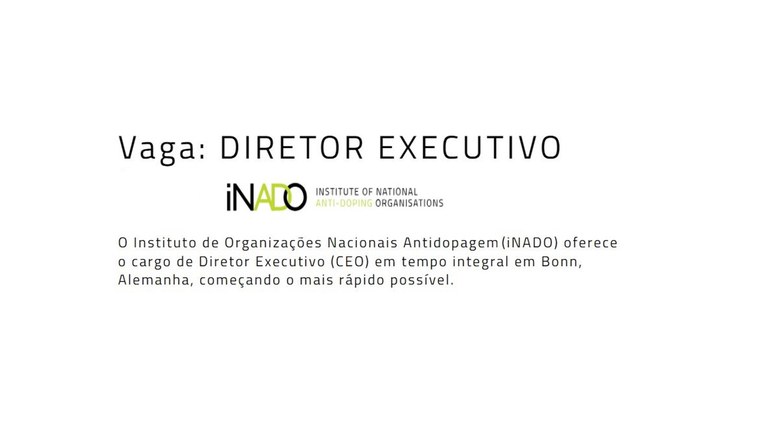 A iNADO abre processo seletivo para vaga de Diretor Executivo ...