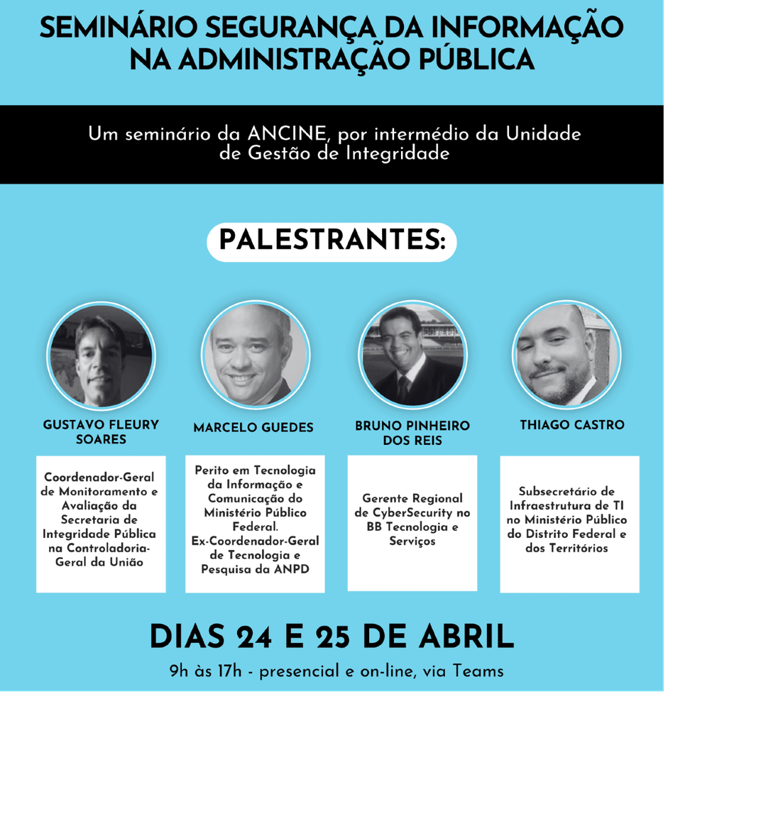 Seminário Segurança da Informação na Administração Pública — Agência ...