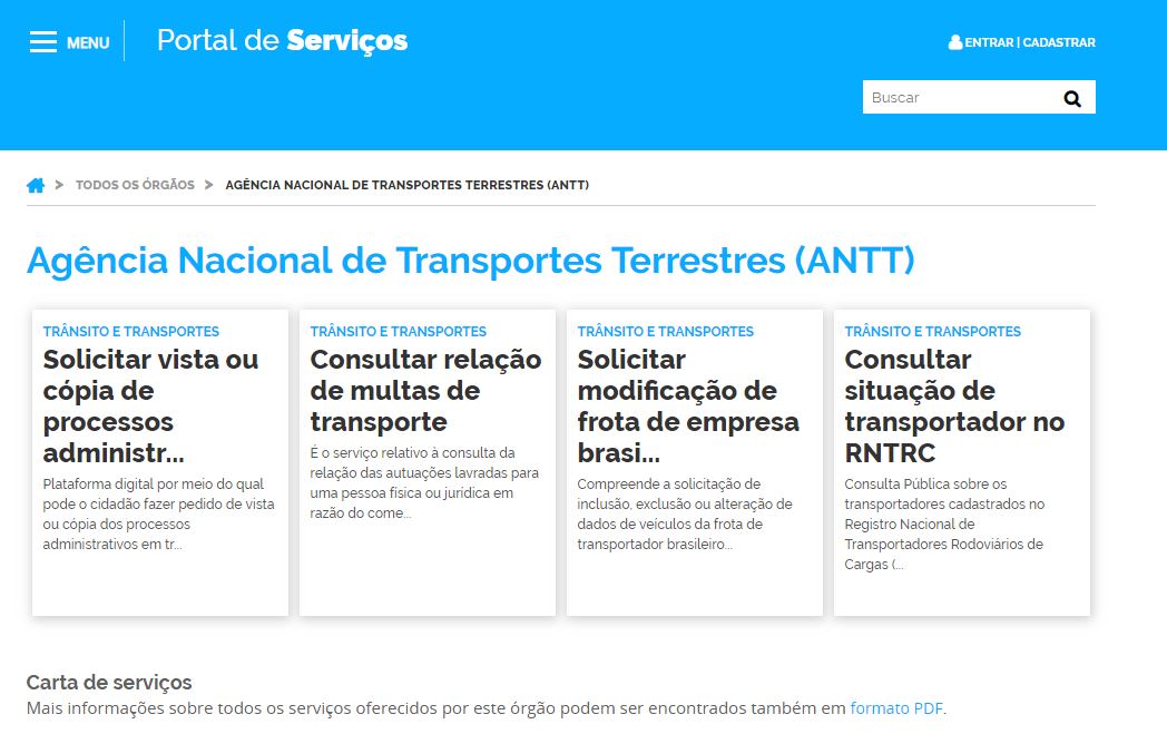 ANTT disponibiliza de forma totalmente digital 55 novos serviços ...