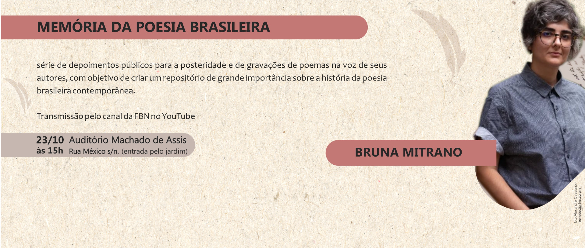 BN Convida | Memória da Poesia Brasileira, com Bruna Mitrano — Fundação ...