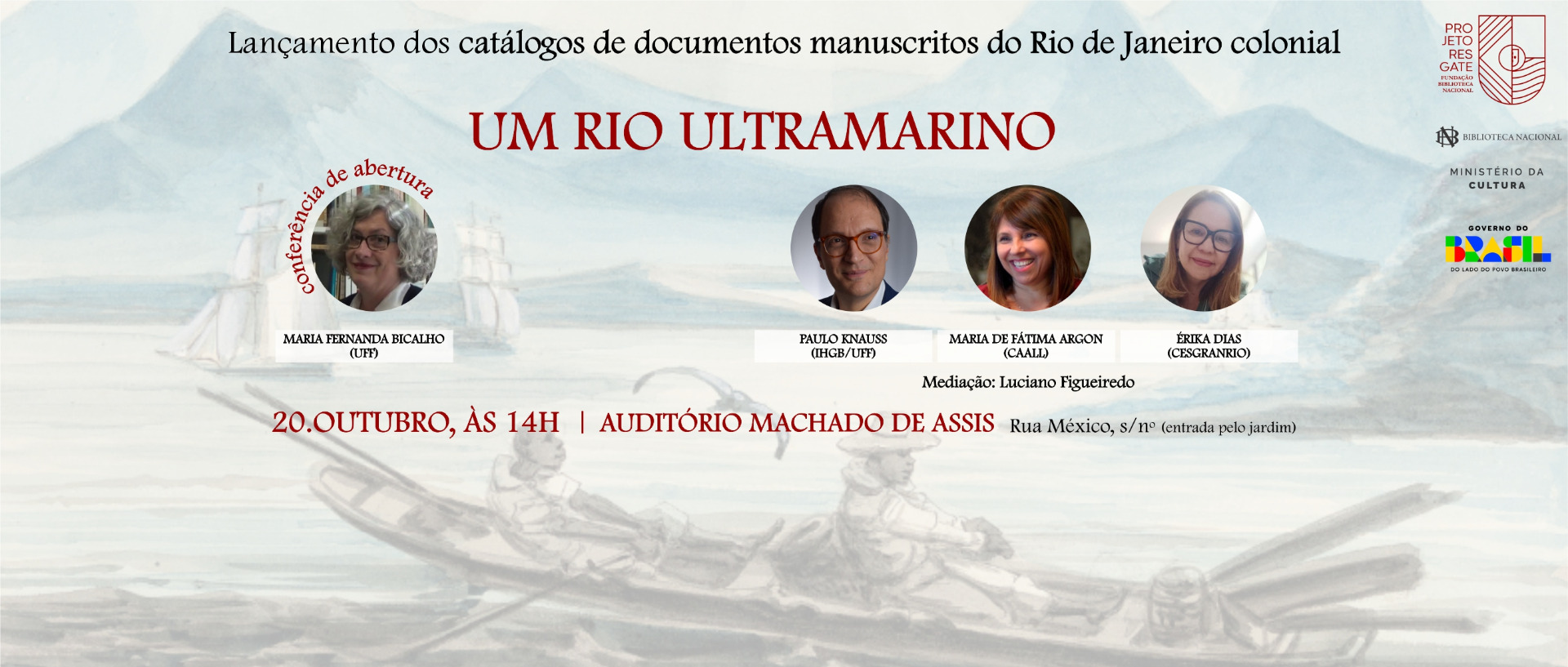 BN Convida | Um Rio Ultramarino: lançamento dos catálogos de documentos ...