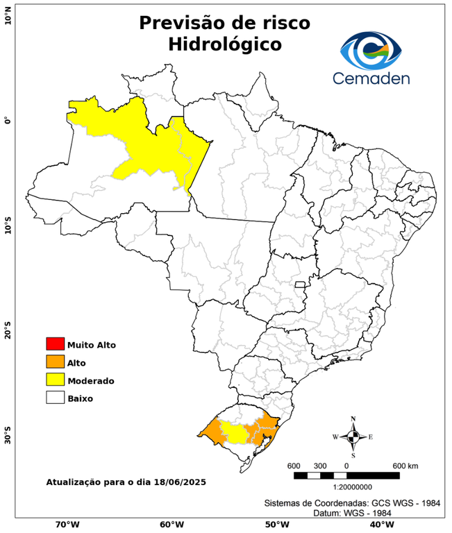 18/06/2025 - Previsão de riscos geo-hidrológicos — Centro Nacional de ...