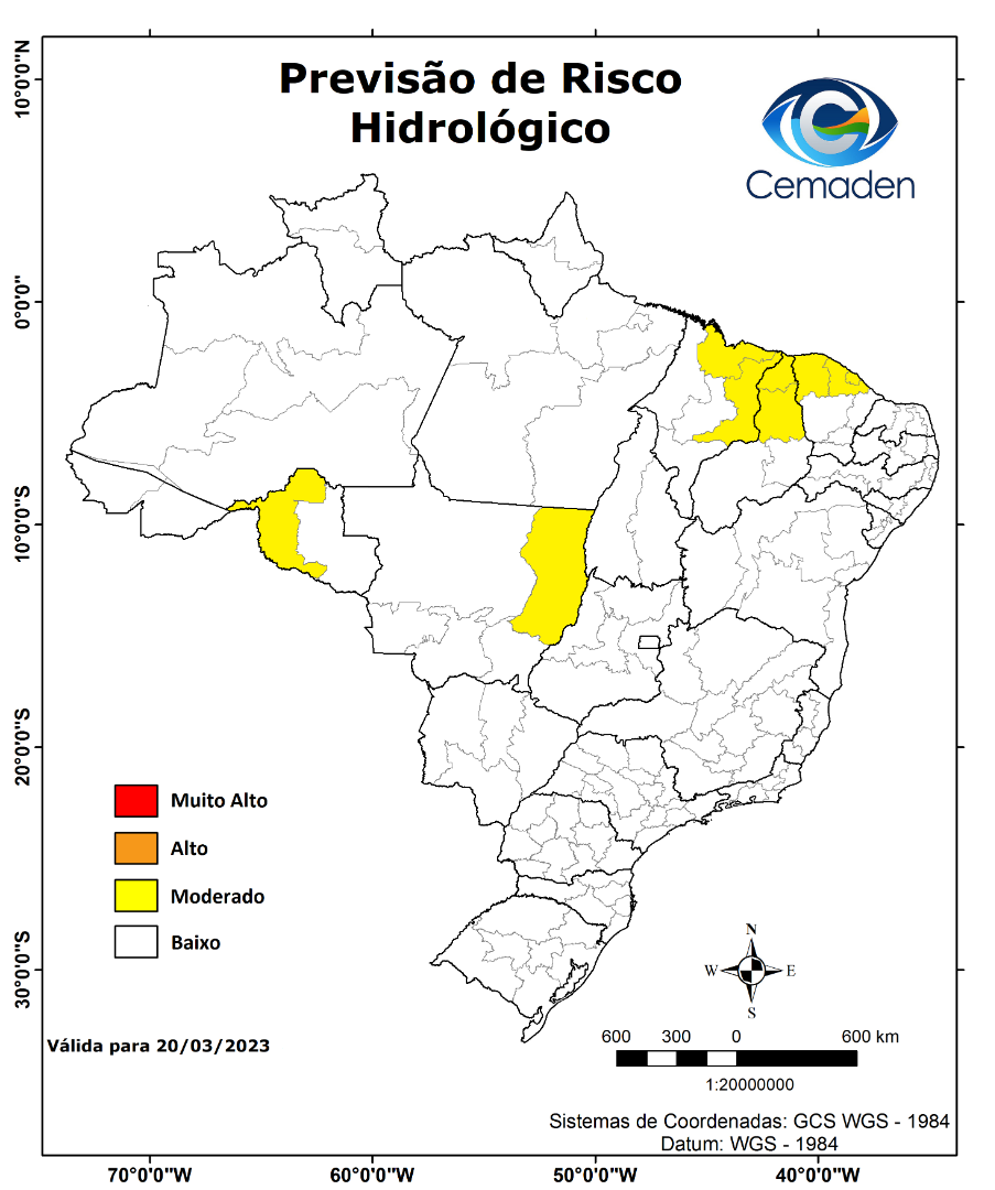 20/03/2023 - Previsão de Riscos Geo-hidrológicos — Centro Nacional de ...