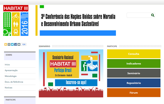 Grupo de Trabalho ONU HABITAT III — Ministério das Cidades