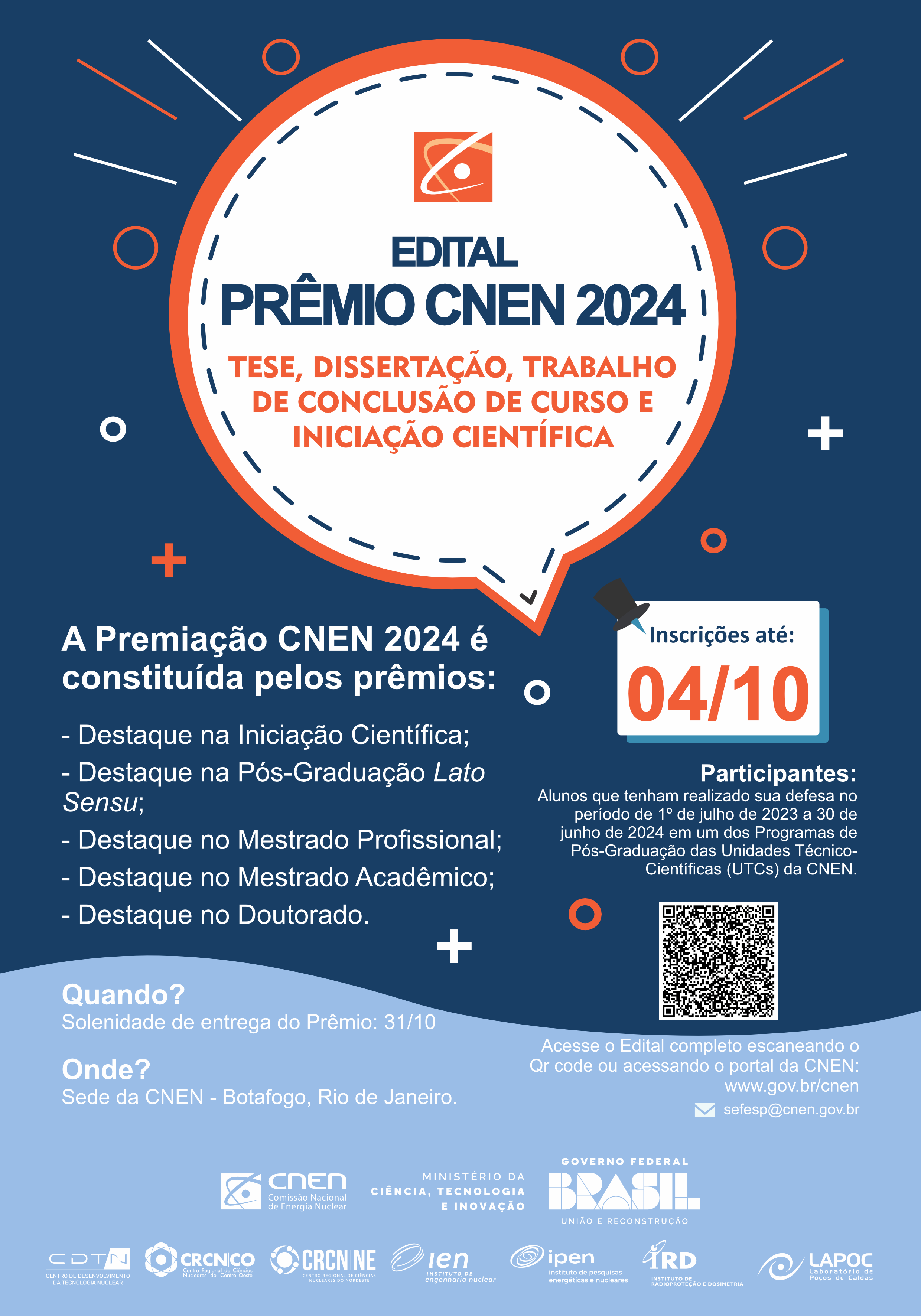 CNEN publica Edital do Prêmio CNEN 2024 — Comissão Nacional de Energia ...