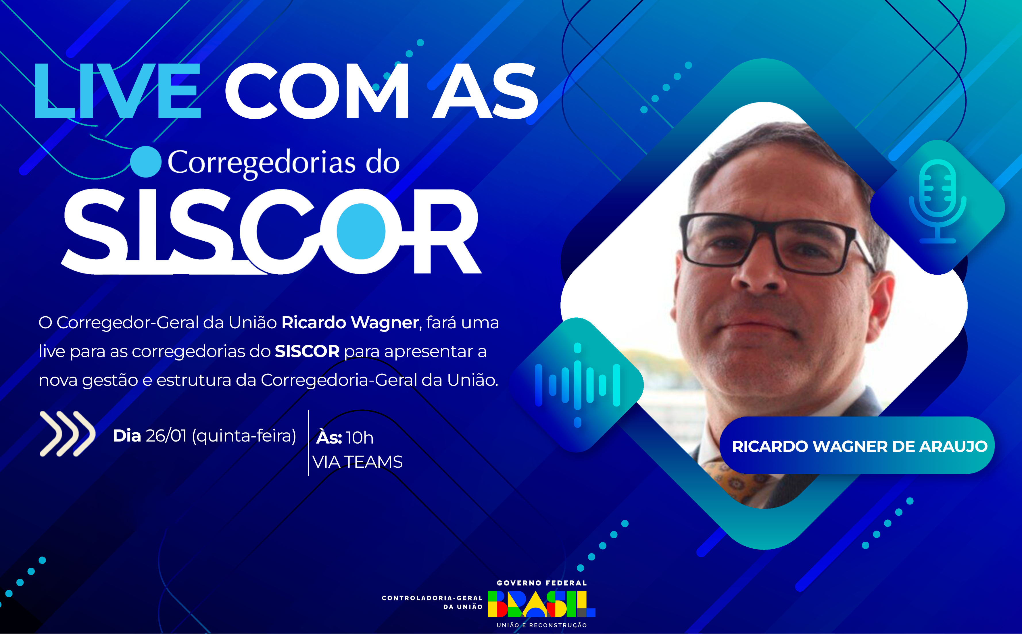 Live com as Corregedorias do SISCOR — Corregedorias