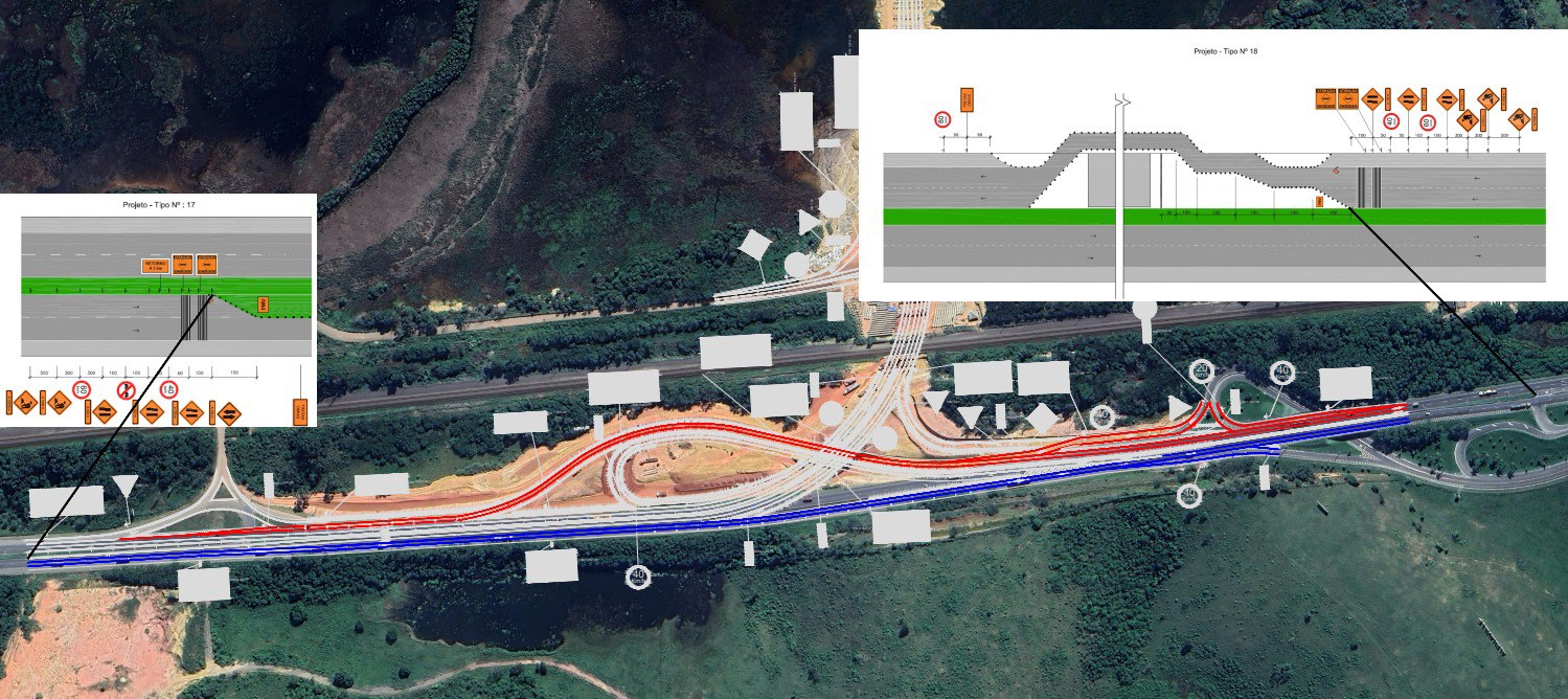 DNIT alerta para desvios nos entroncamentos norte e sul da rodovia do Contorno do Mestre Álvaro ...