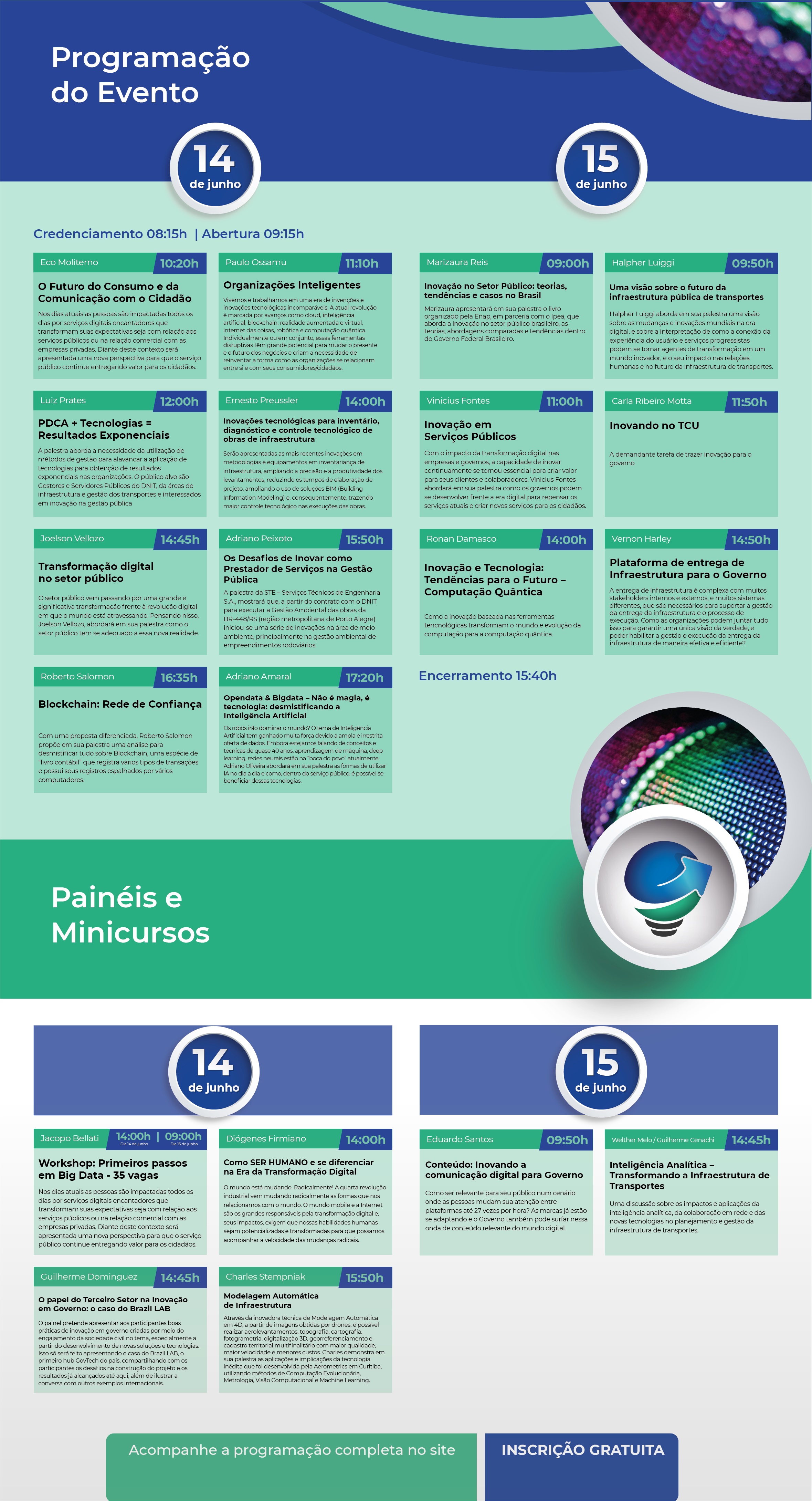 1º Seminário Inova DNIT irá promover a cultura de inovação e ...