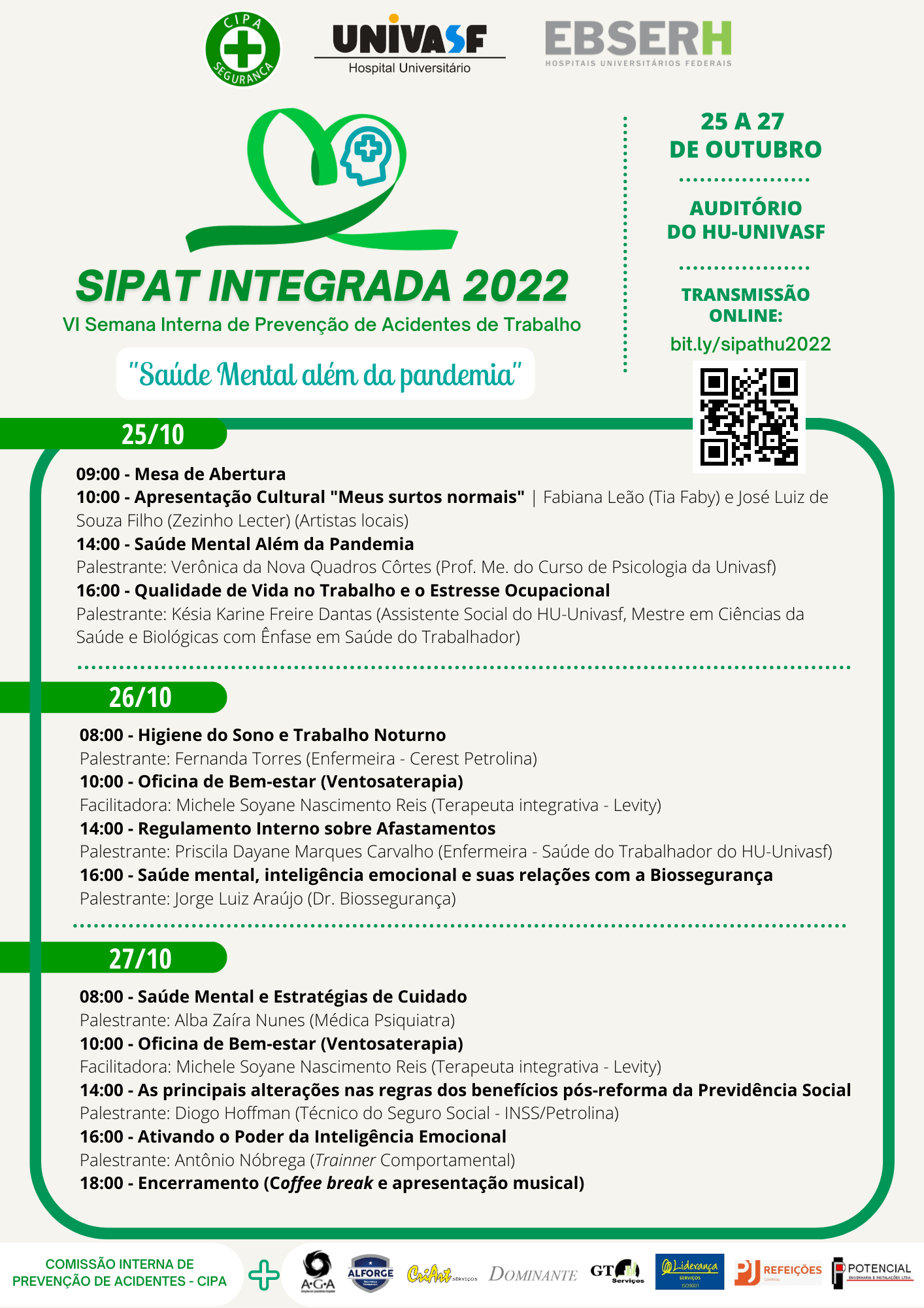 SIPAT INTEGRADA 2022 - VI Semana Interna de Prevenção de Acidentes de ...