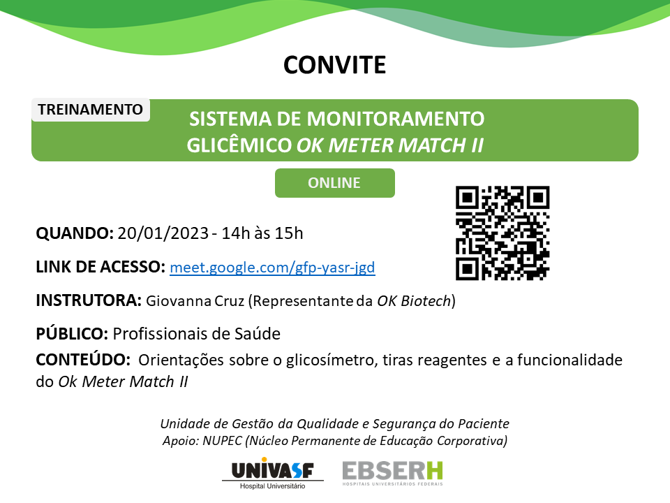 Treinamento - Sistema de monitoramento glicêmico Ok Meter Match II ...