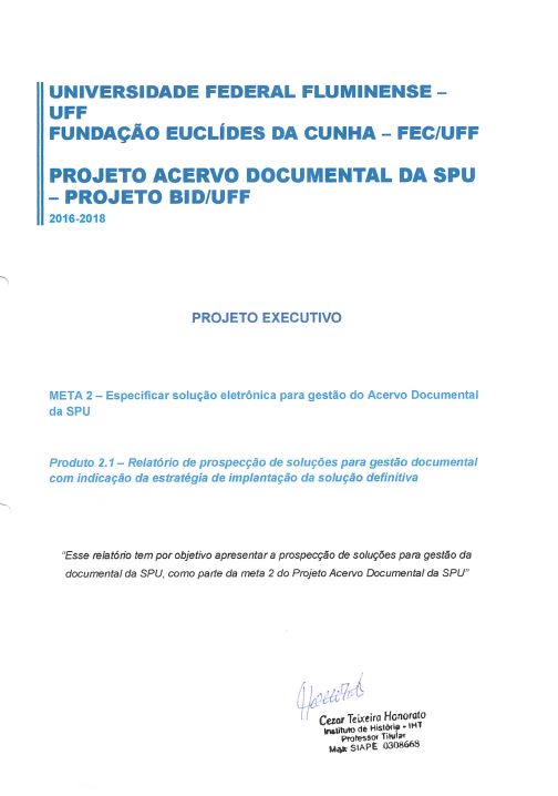 Projeto Acervo Documental - Meta 2 — Ministério da Economia