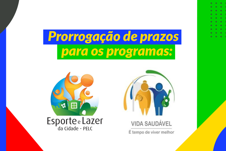 Ministério altera cronograma de editais dos programas Esporte e Lazer ...