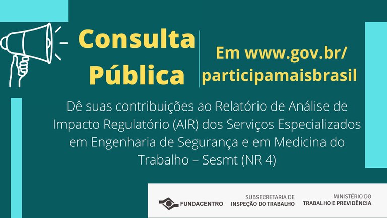 Relatório sobre NR 4 está em consulta pública até 5 de dezembro ...