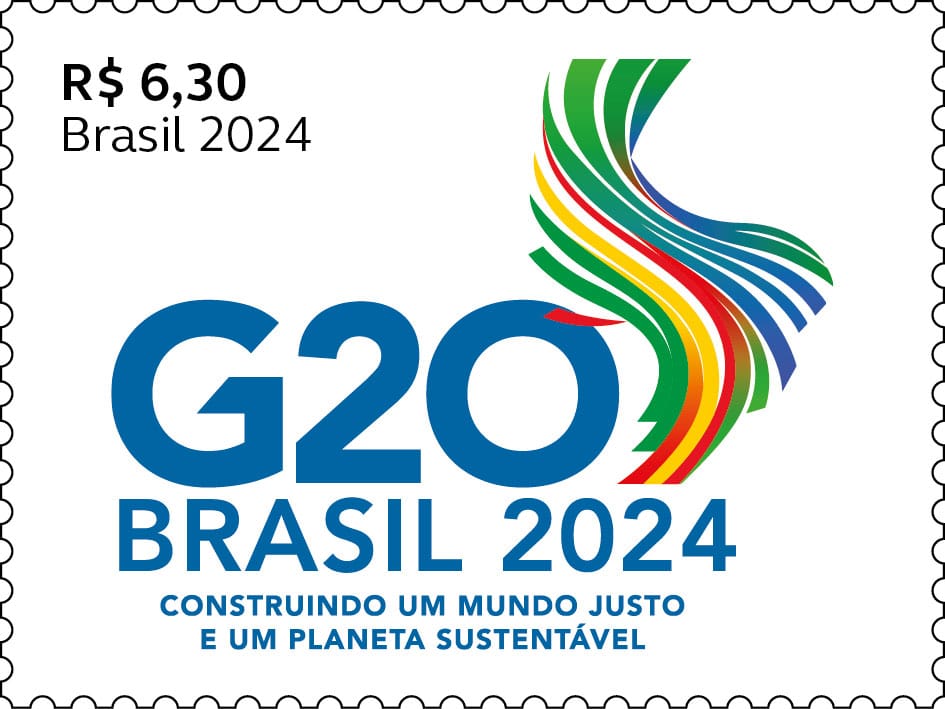 Correios, the Brazilian Post Office Corporation, issues a special G20 stamp