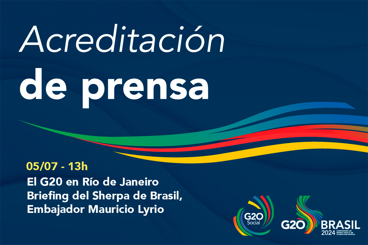 El G20 en Río de Janeiro - Briefing del Sherpa de Brasil, Embajador ...