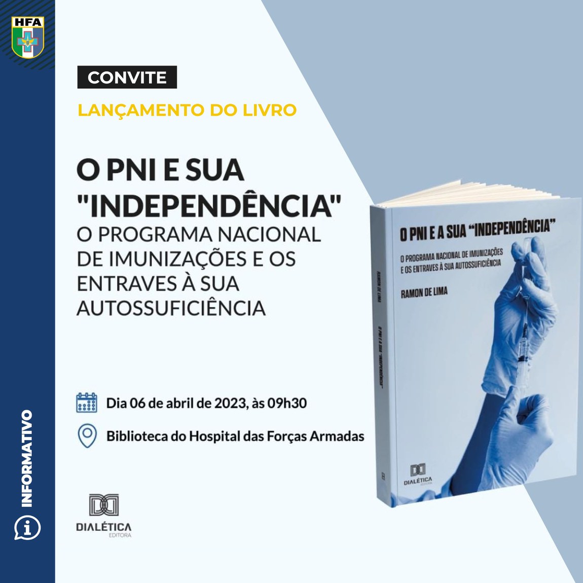 Lançamento do livro - O PNI e a sua "independência" — Hospital das ...
