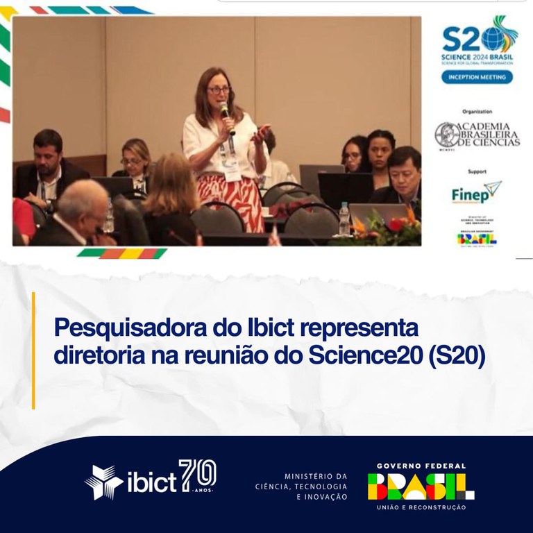 Pesquisadora do Ibict representa diretoria na reunião do Science20 (S20 ...