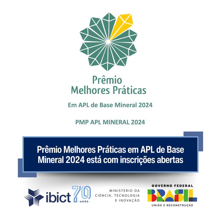 Prêmio Melhores Práticas em APL de Base Mineral 2024 está com ...