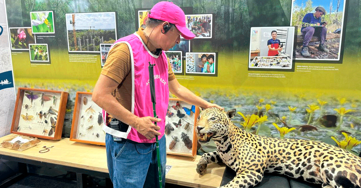 Estande do Inpa proporciona experiência sensorial para visitantes com ...