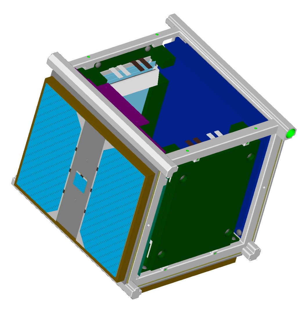 AAUSAT - Images - CAD Models — Instituto Nacional de Pesquisas Espaciais