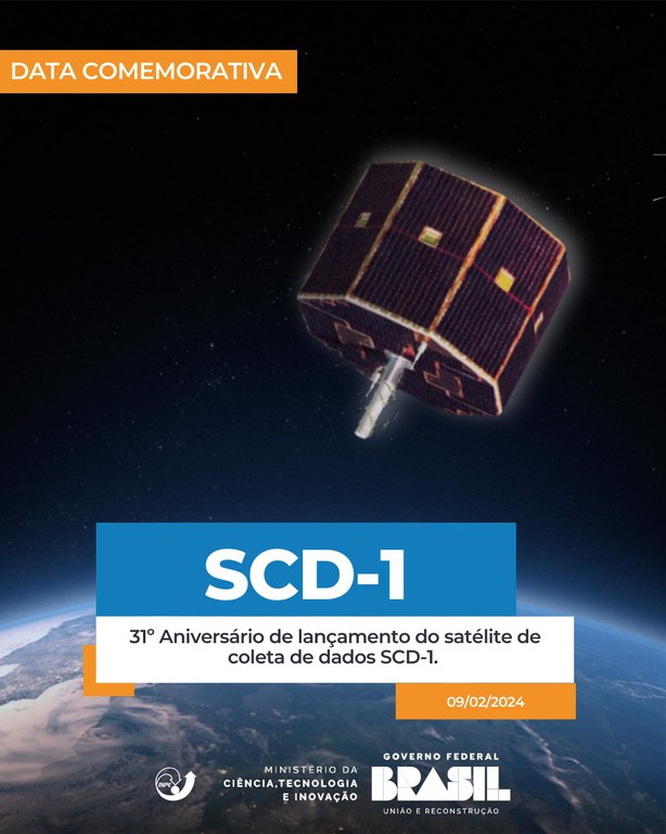 31º Aniversário de lançamento do satélite SCD-1 — Instituto Nacional de ...