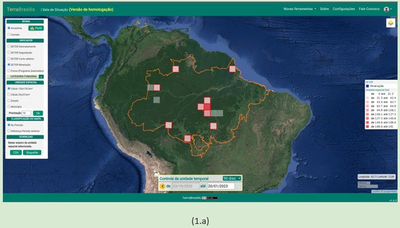 Atualização do painel do TerraBrasilis: Filtros por categoria fundiária ...