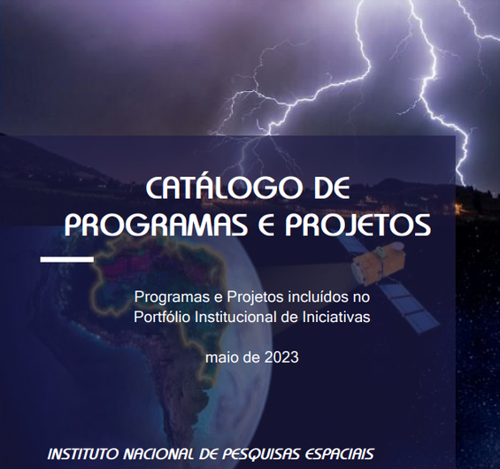 Divulgação do Catálogo de Programas e Projetos — Instituto Nacional de ...