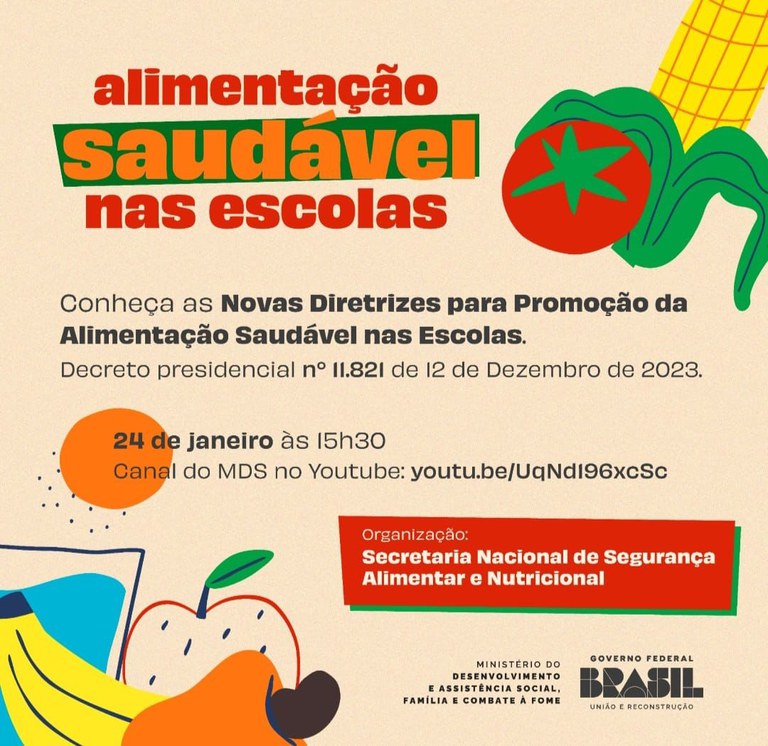 Webinário apresenta novas diretrizes para a promoção da alimentação ...