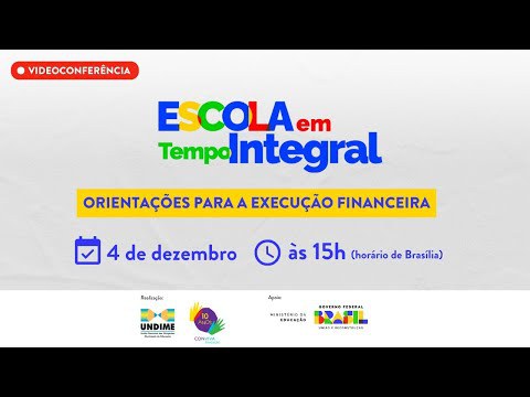 Programa Escola em Tempo Integral: Manual de Execução Financeira ...