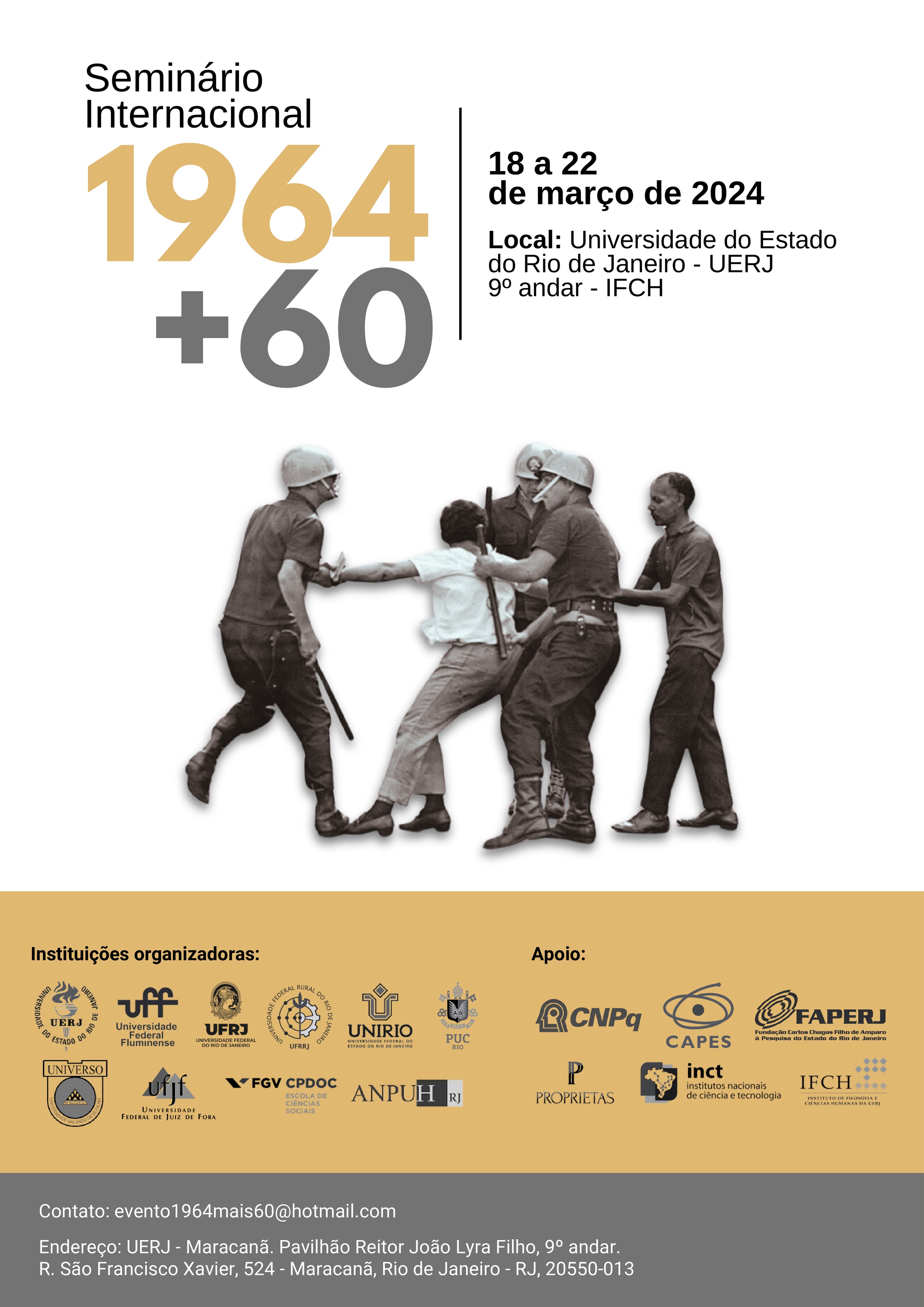 Seminário Internacional 1964+60 acontecerá na Universidade do Estado do Rio de Janeiro (UERJ ...