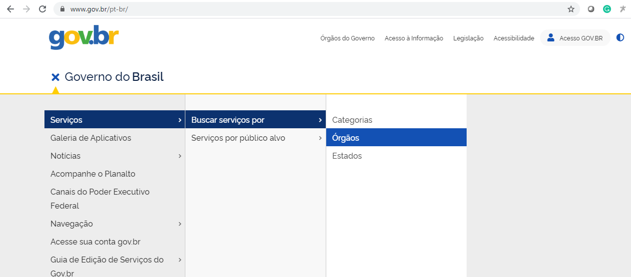 Criando consultas e pesquisas — Ouvidorias.gov