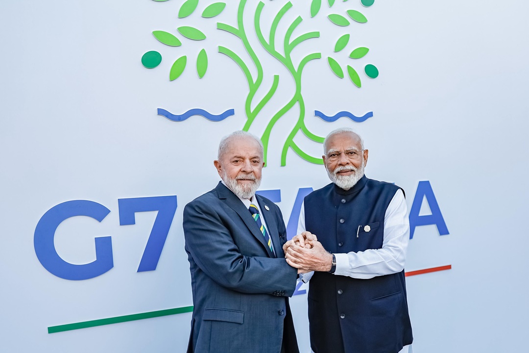 Lula meets India's Prime Minister Modi at G7 Summit — Planalto