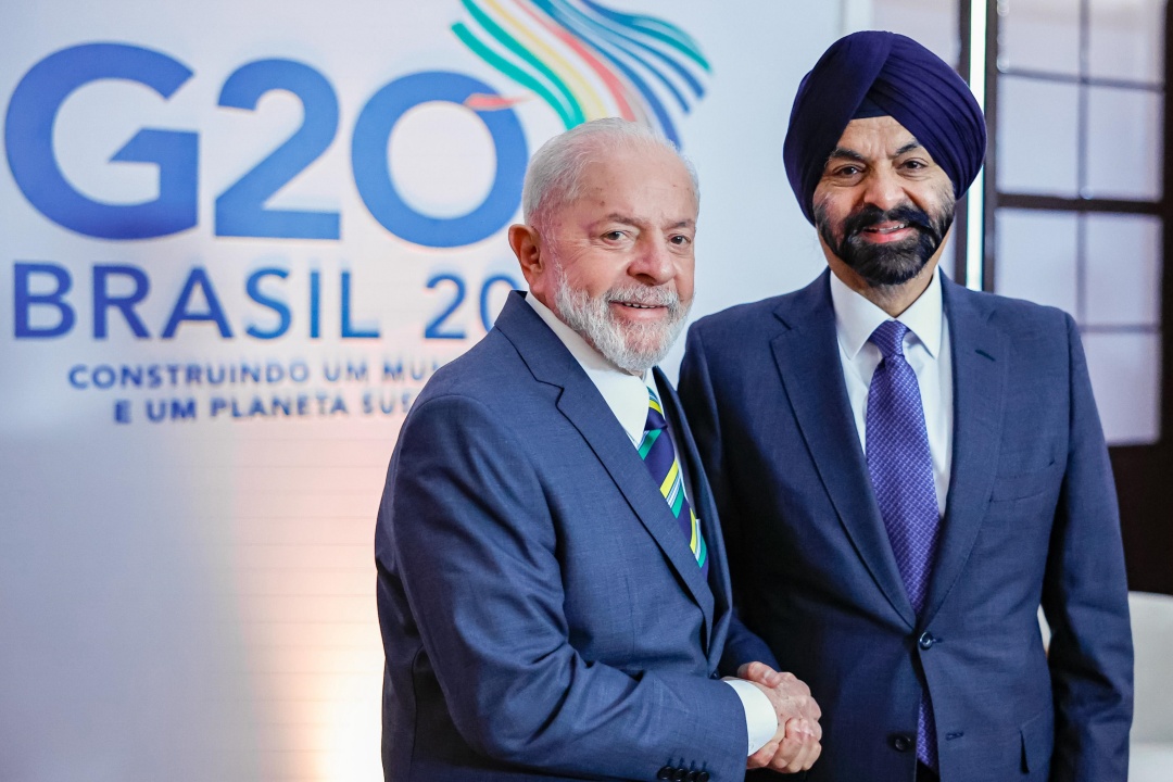 En reunión con Lula, el presidente del Banco Mundial declara su apoyo a la Alianza Global contra ...