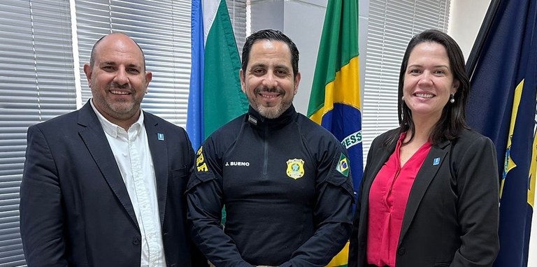 Superintendente da PRF/MS recebe visita do reitor da UFMS — Polícia Rodoviária Federal