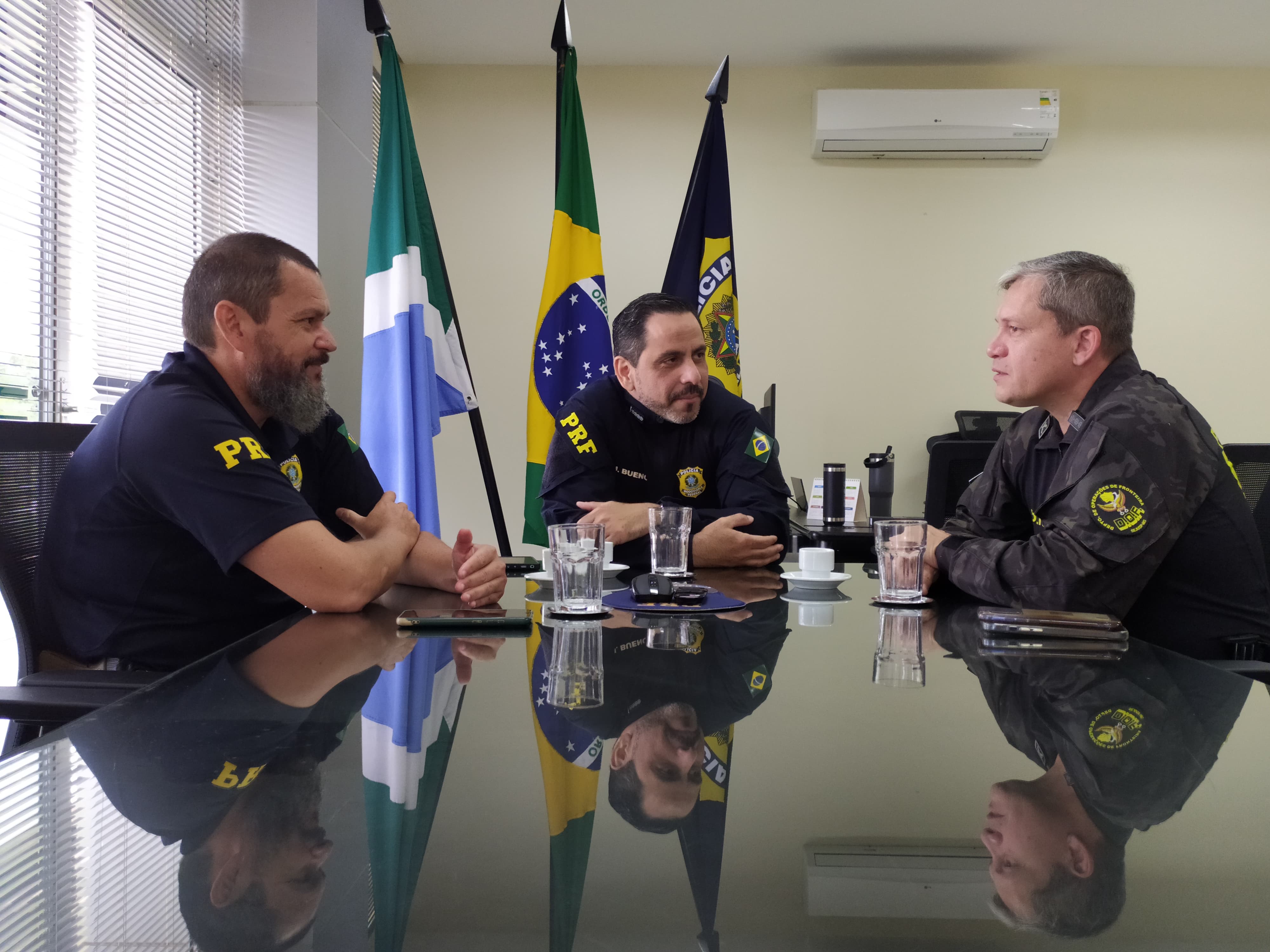 Superintendente da PRF/MS recebe visita do Diretor do DOF — Polícia Rodoviária Federal