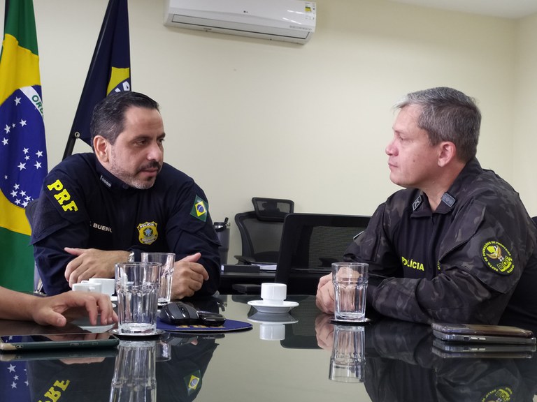 Superintendente da PRF/MS recebe visita do Diretor do DOF — Polícia Rodoviária Federal