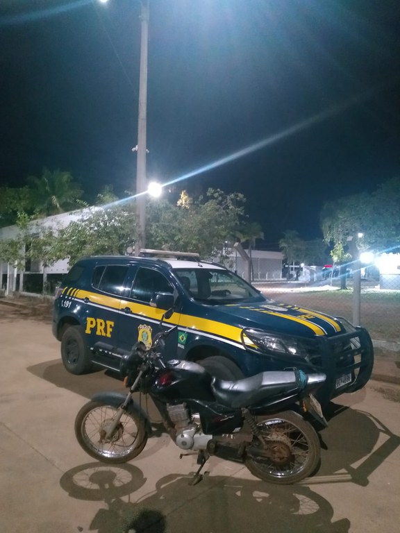 Em Cáceres-MT, PRF recupera moto adulterada — Polícia Rodoviária Federal
