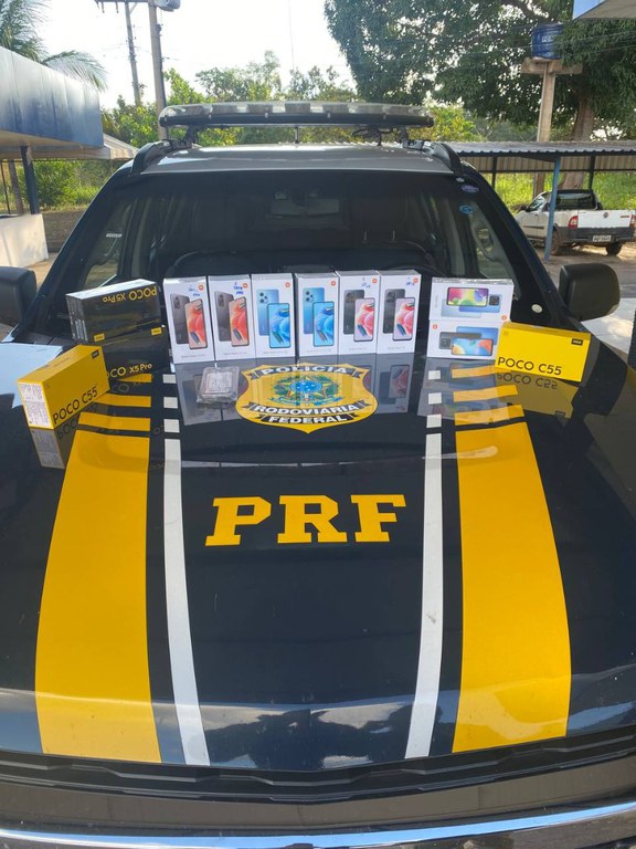 PRF apreende 192 aparatos eletrônicos transportados sem nota fiscal — Polícia Rodoviária Federal