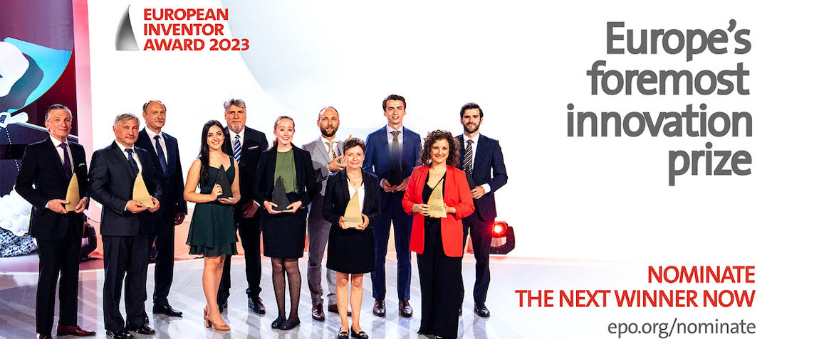 European Inventor Award 2023 — Propriedade Intelectual