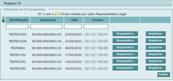 Registrar uma DI — Receita Federal