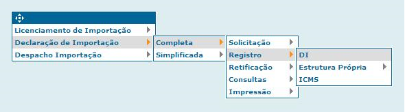 Registrar uma DI — Receita Federal