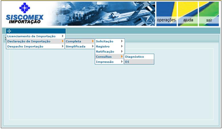 Consultar uma Declaração de Importação — Receita Federal