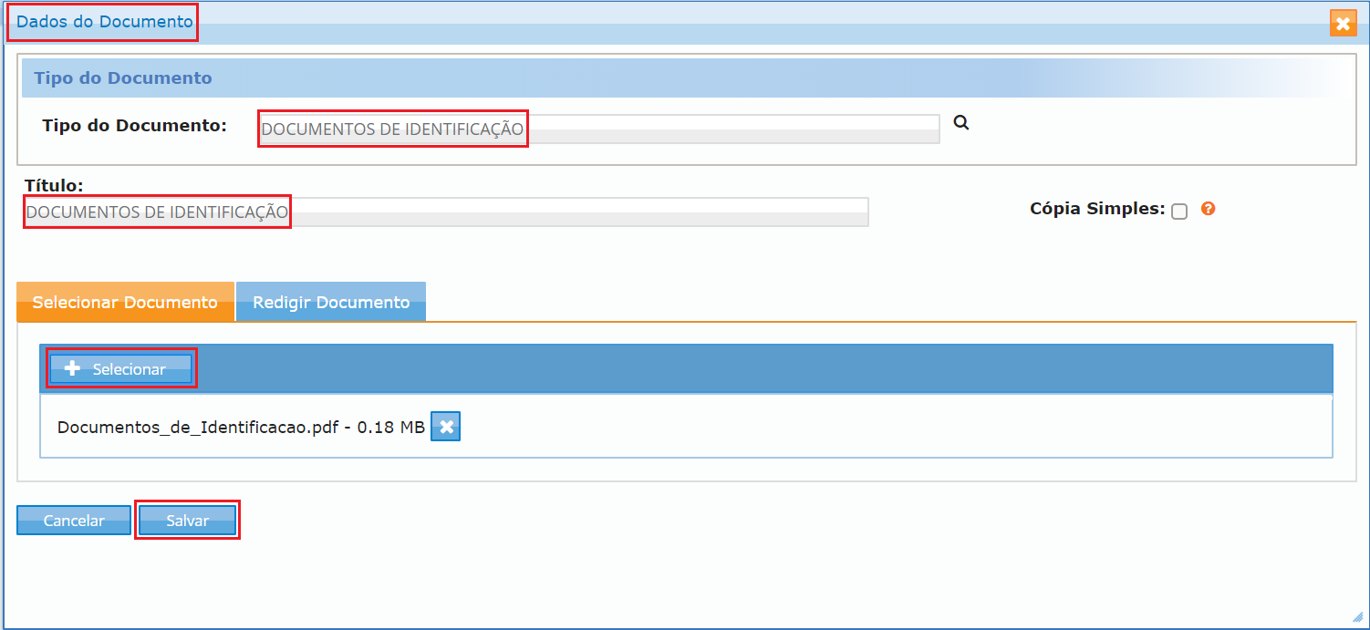 Juntar documentos ao processo digital — Receita Federal