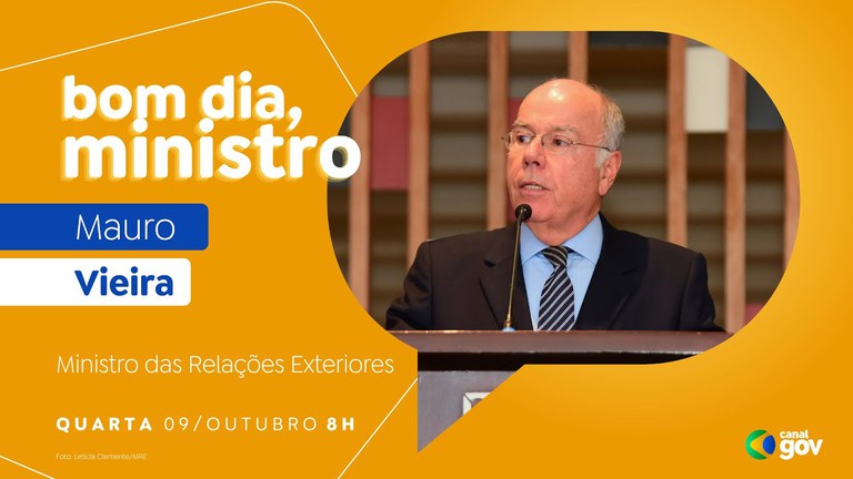 Mauro Vieira aborda COP, G20 e repatriamento de brasileiros no Bom Dia, Ministro desta quarta (9 ...
