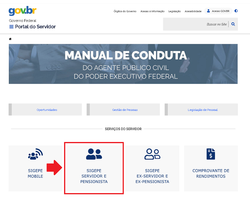 Como acessar o Sigepe (Web)/Sigac? — Português (Brasil)