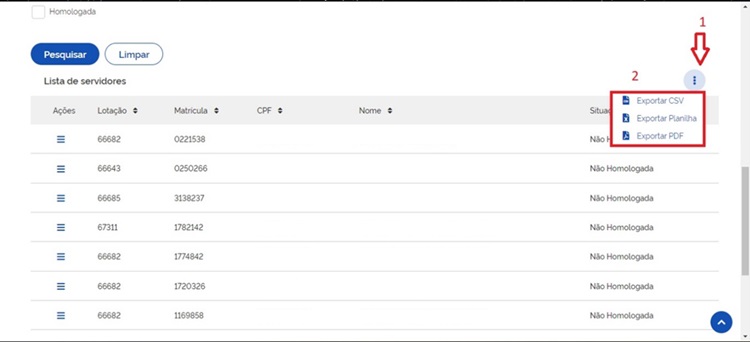 Como a unidade de gestão de pessoas acessa as fichas de frequência dos ...