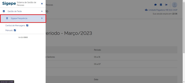 Como a unidade de gestão de pessoas acessa as fichas de frequência dos ...