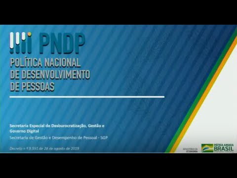 Lançamento do Decreto do PNDP — Portal do Servidor