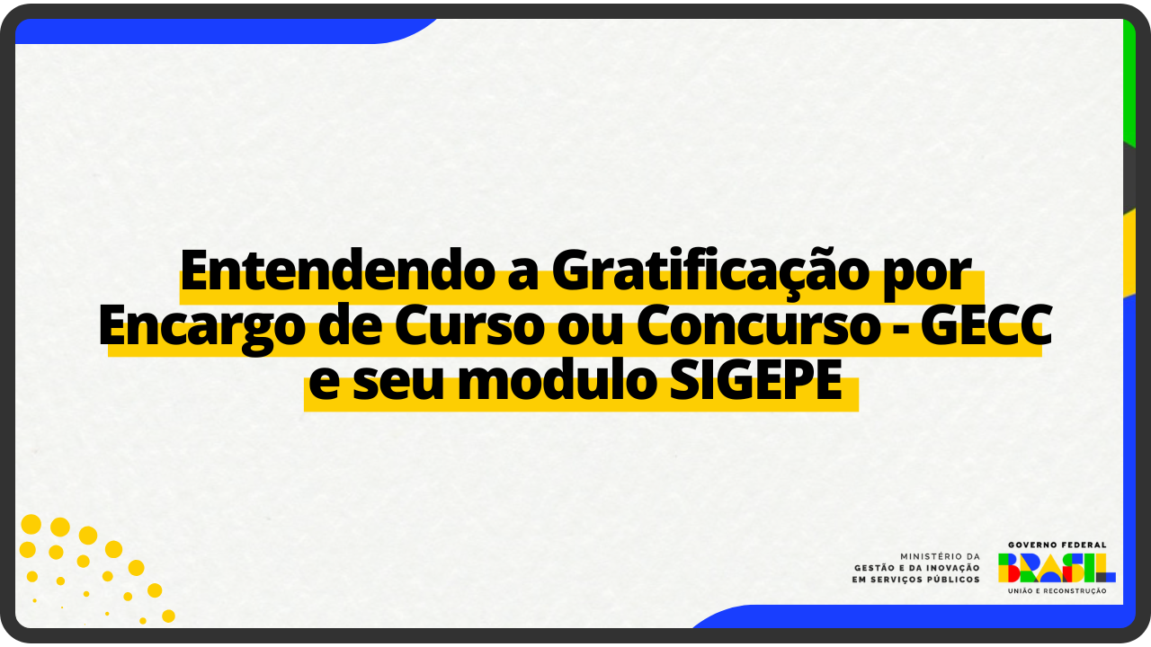 Youtube GECC — Portal do Servidor