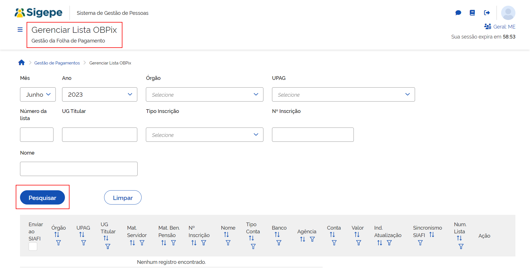 Gerenciar Lista — Portal do Servidor